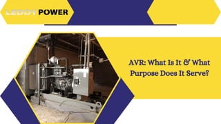 How To Diagnose Generator AVR Problems A Comprehensive Guide | PPTX | Science