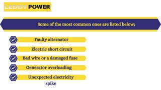 How To Diagnose Generator AVR Problems A Comprehensive Guide | PPTX