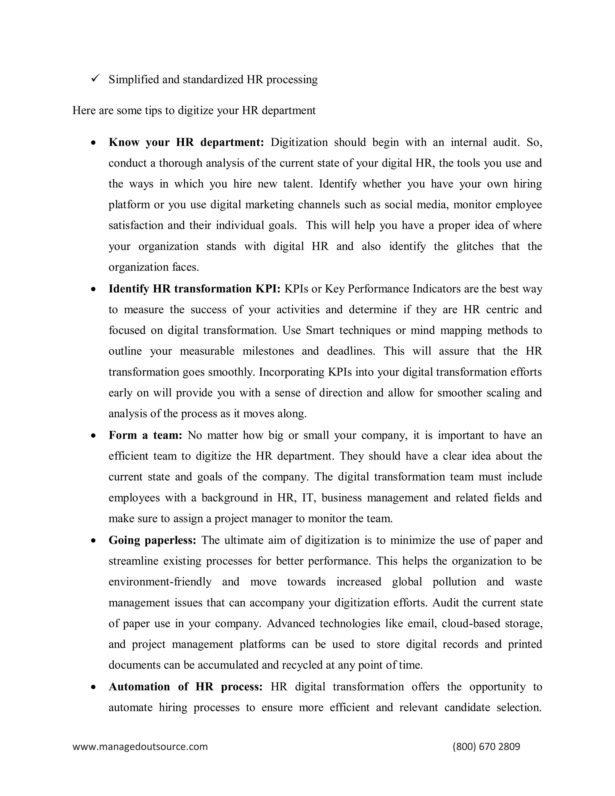 How to digitize human resource department and improve efficiency | PDF
