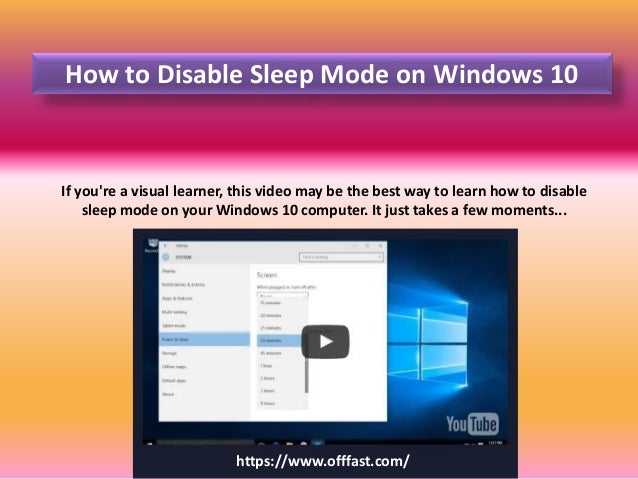 How To Turn Off Or Disable Sleep Mode In Windows 10
