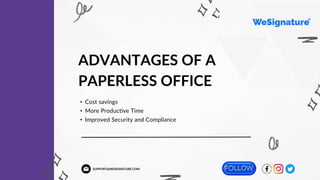 a simple guide to creating a paperless office - wesignature.com