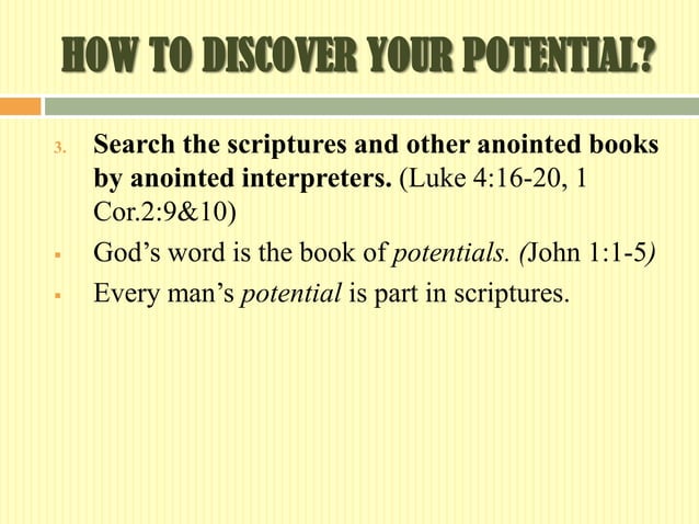 How to discover your potential | PPTX