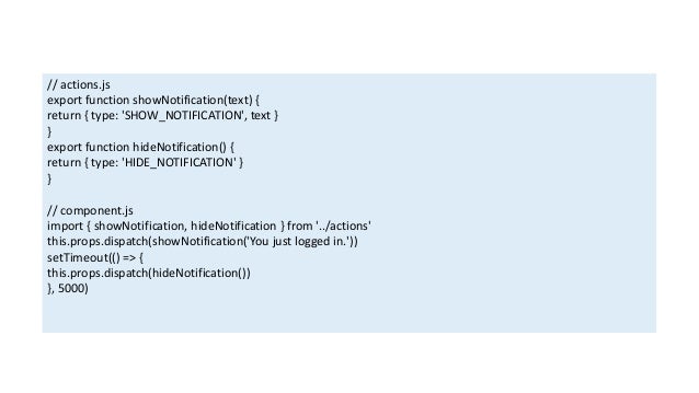 How to dispatch redux action with timeout | PPTX