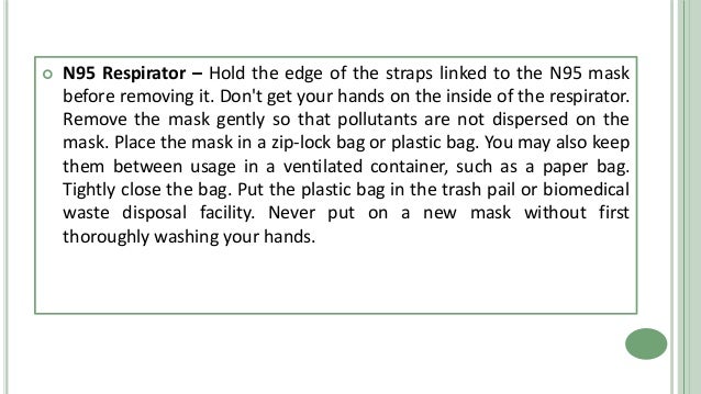 How to dispose of face mask respirator | PPT