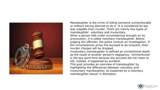 How to Distinguish Between Voluntary & Involuntary Manslaughter in ...