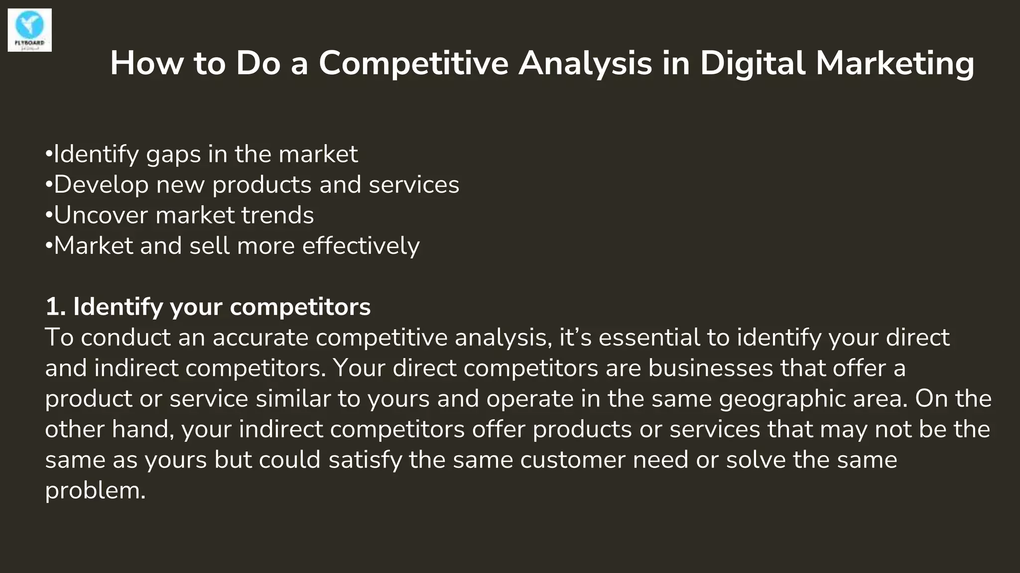 How To Do Competitive Analysis In Digital Marketing | PPTX | Marketing ...