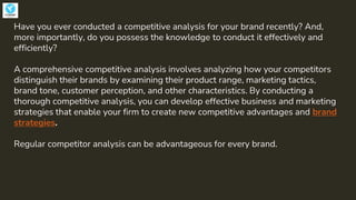How To Do Competitive Analysis In Digital Marketing | PPTX