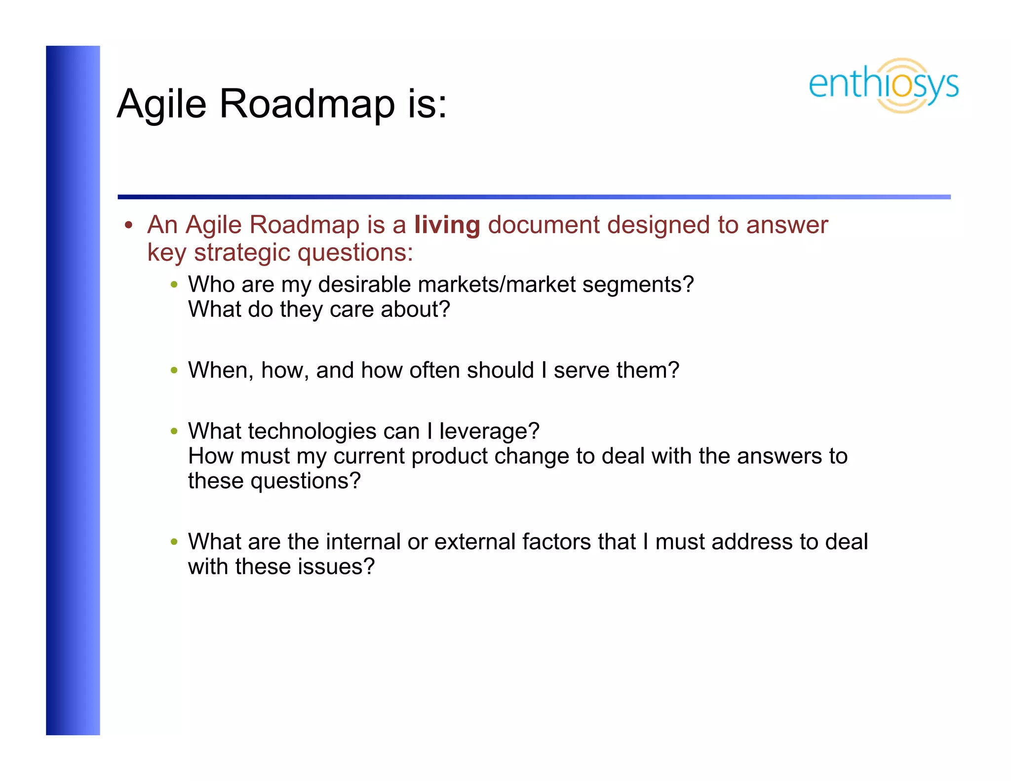 How to do agile roadmapping | PDF