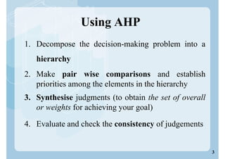 How to do ahp analysis in excel | PDF