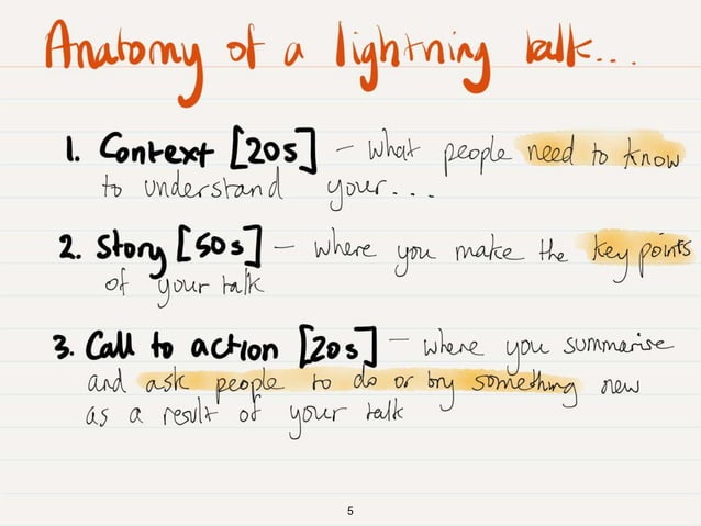 How to do a lightning talk | PPTX