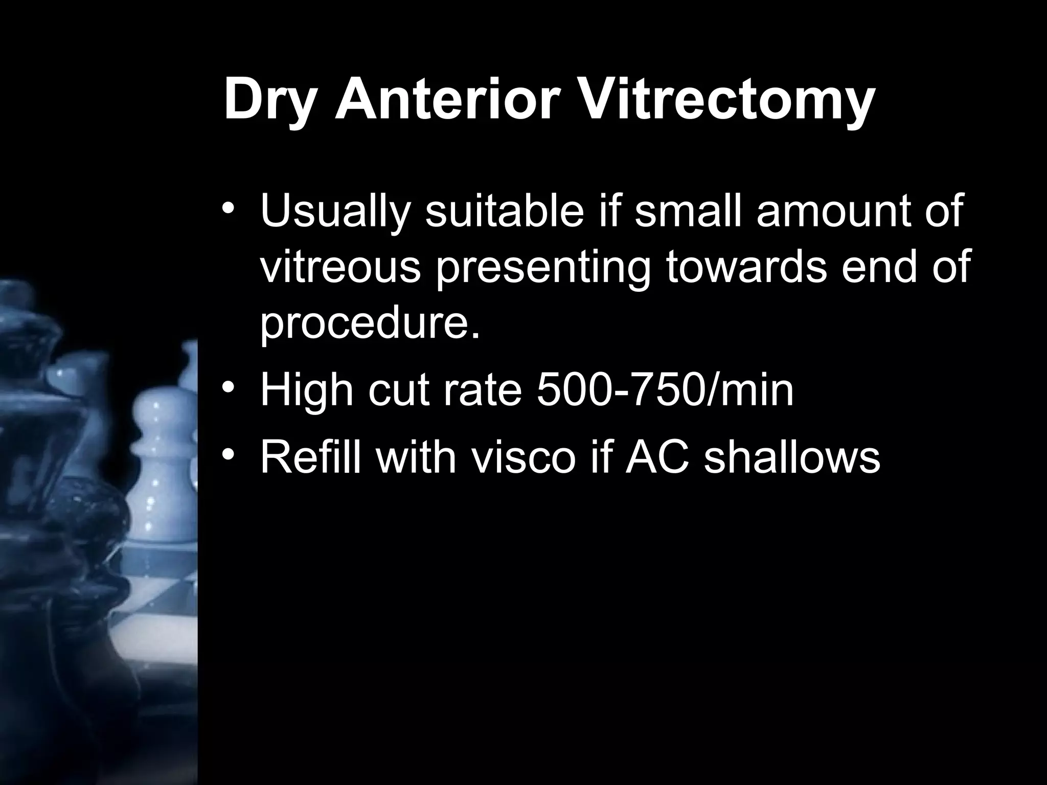 Anterior Vitrectomy Process by Dr Somdutt Prasad at APACRS 2015 | PPS
