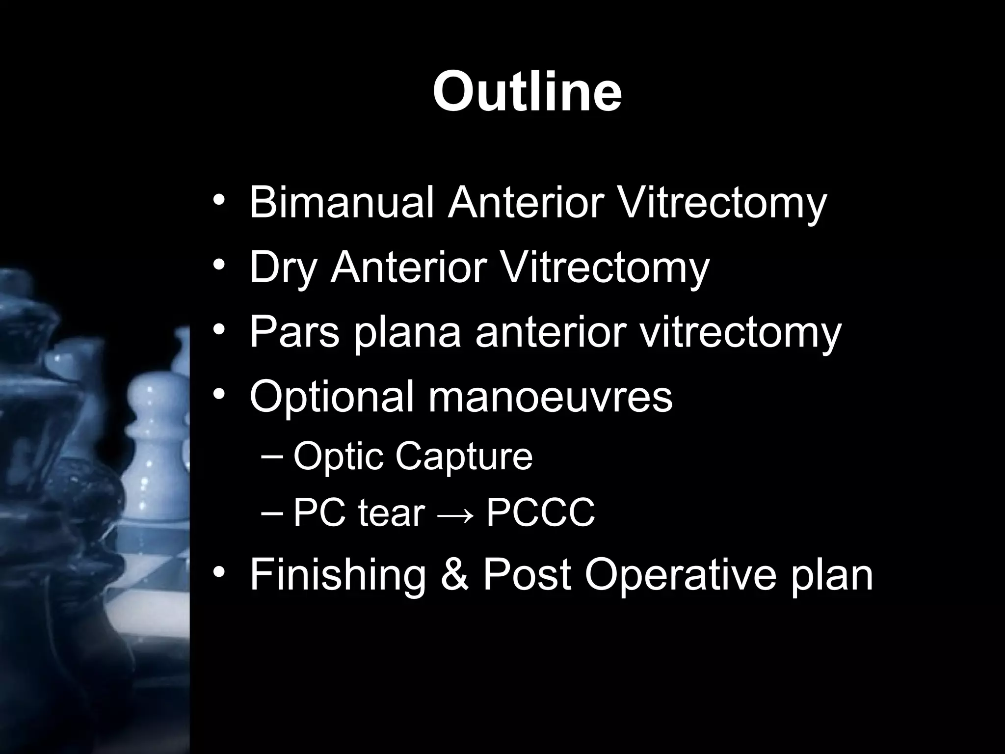 Anterior Vitrectomy Process by Dr Somdutt Prasad at APACRS 2015 | PPS