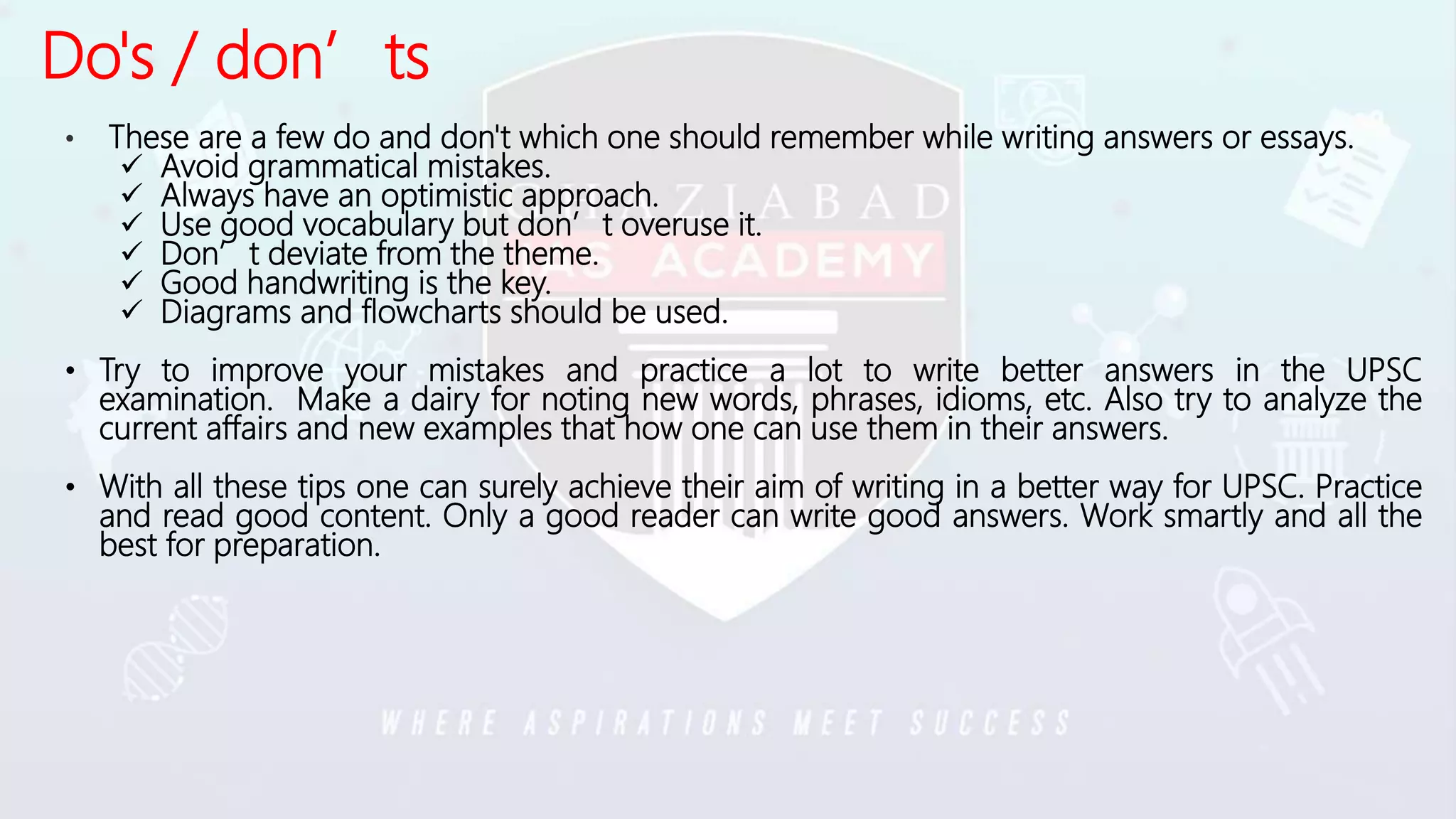 UPSC IAS answer writing practice for beginners | Get best UPSC Coaching ...