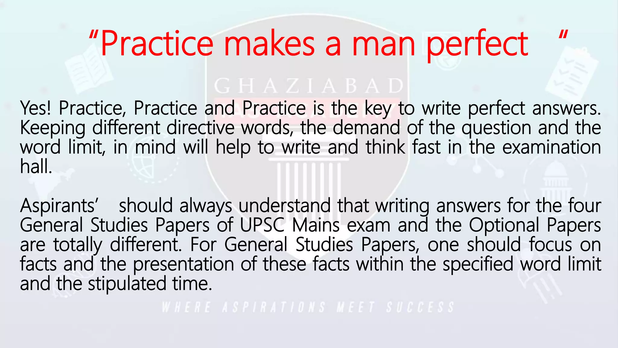 UPSC IAS answer writing practice for beginners | Get best UPSC Coaching ...