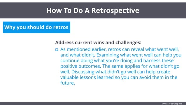How To Do A Retrospective + (Step-by-Step Playbook and Example) | PDF