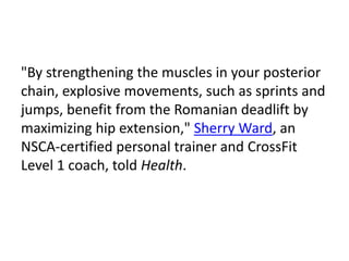 How To Do a Romanian Deadlift | PPT