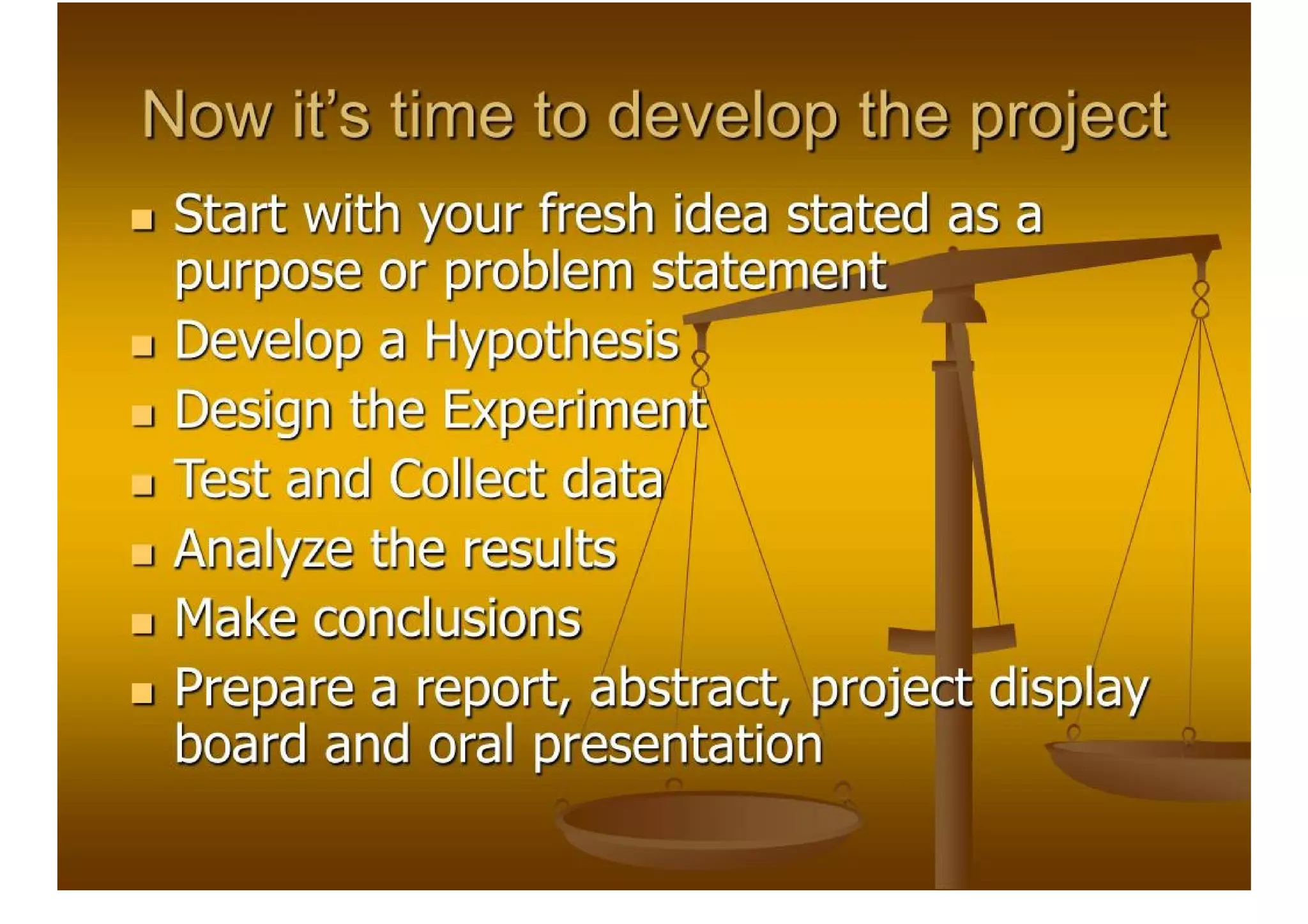 How To Do A Science Fair Project | PPT