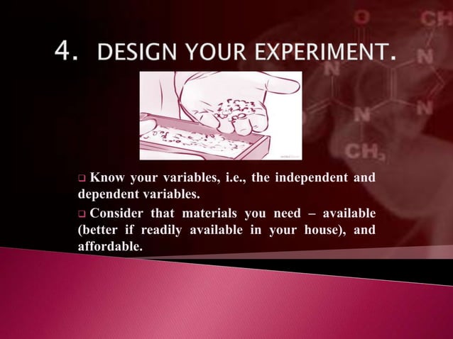 How to do a science investigatory project | PPT