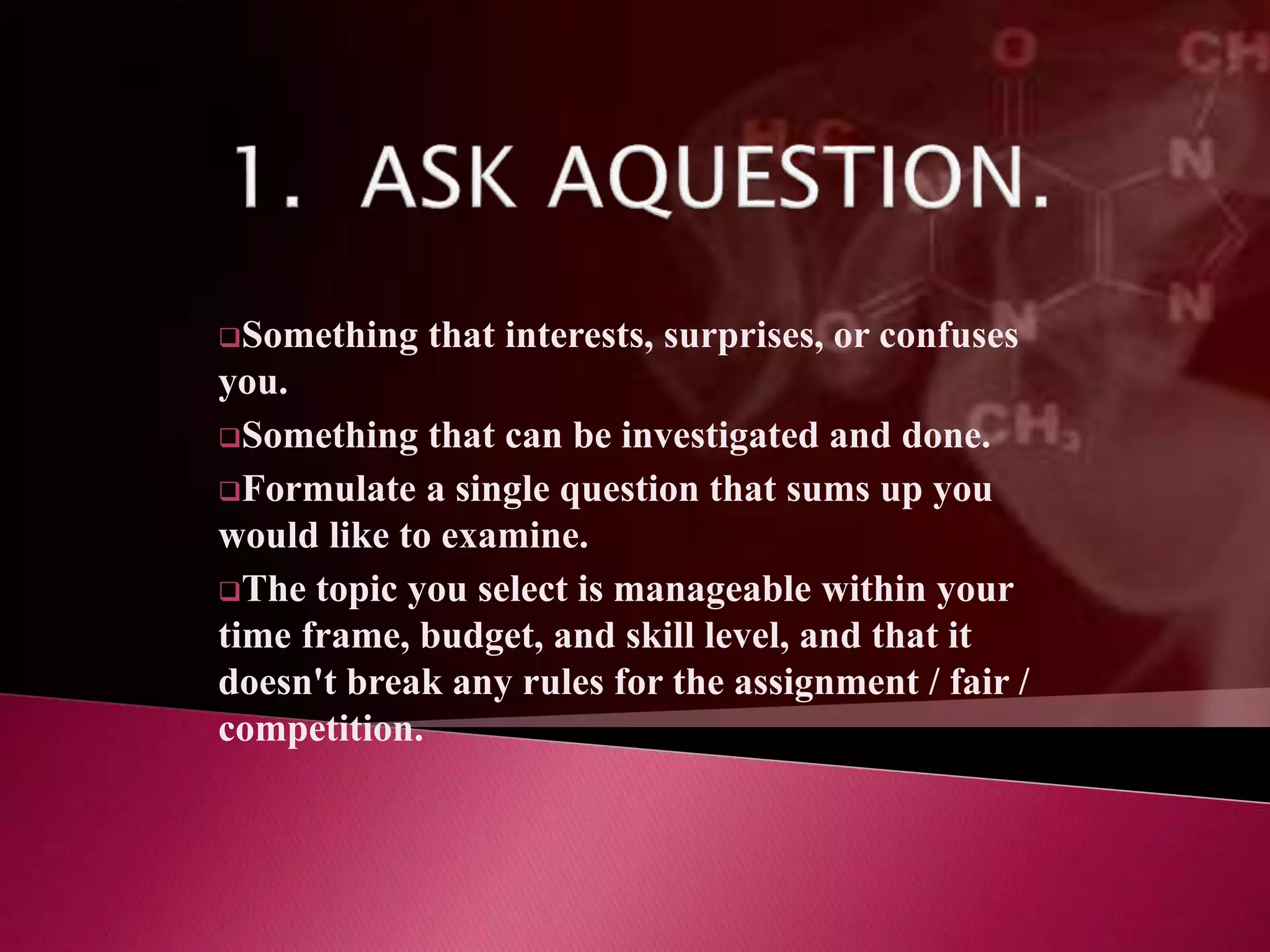 How to do a science investigatory project | PPTX