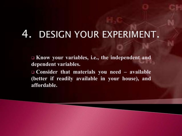 How to do a science investigatory project | PPTX | Science