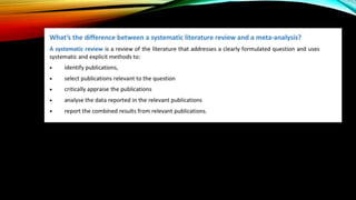 how to do a systematic review | PPT