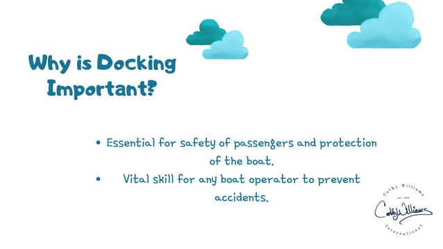 How to Dock a Boat - Capt. Cathy Williams | PPT