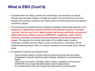 How To Do Effects Based Operations | PPT