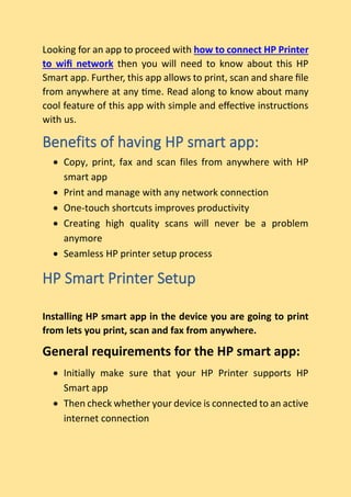 How to do HP printer setup with HP smart.pdf | Operating Systems ...