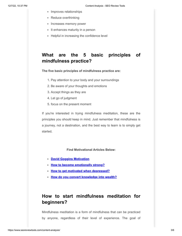 How To Do Mindfulness Meditation.pdf | Brain and Nervous System ...