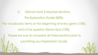 How to do the gizmos | PPTX
