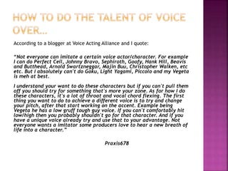How to be an effective Voice Over Talent (VOT) | PPTX