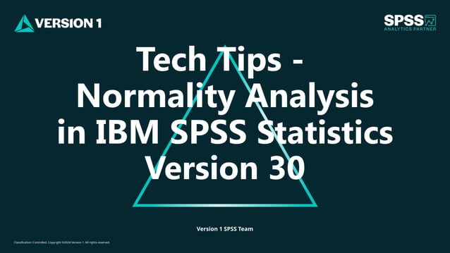 Normality Analysis in IBM SPSS Statistics.pptx
