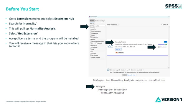 How to Download and Install Normality Analysis in IBM SPSS Statistics.pptx