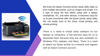 How To Teach Epson Connect printer setup utility | PPT