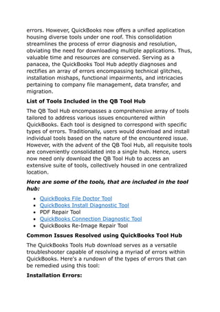 How To Download QuickBooks Tool Hub To Resolve QB Errors.pdf