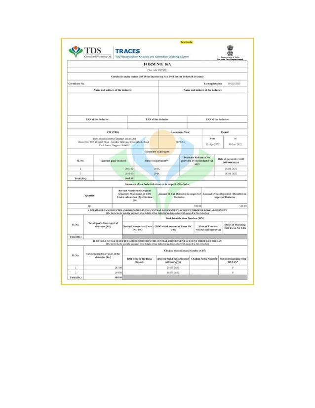 How to download TDS Certificate Form 16A in Hindi PDF.pdf