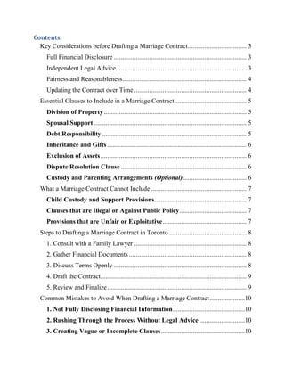 How to Draft a Marriage Contract: Essential Clauses and Considerations ...