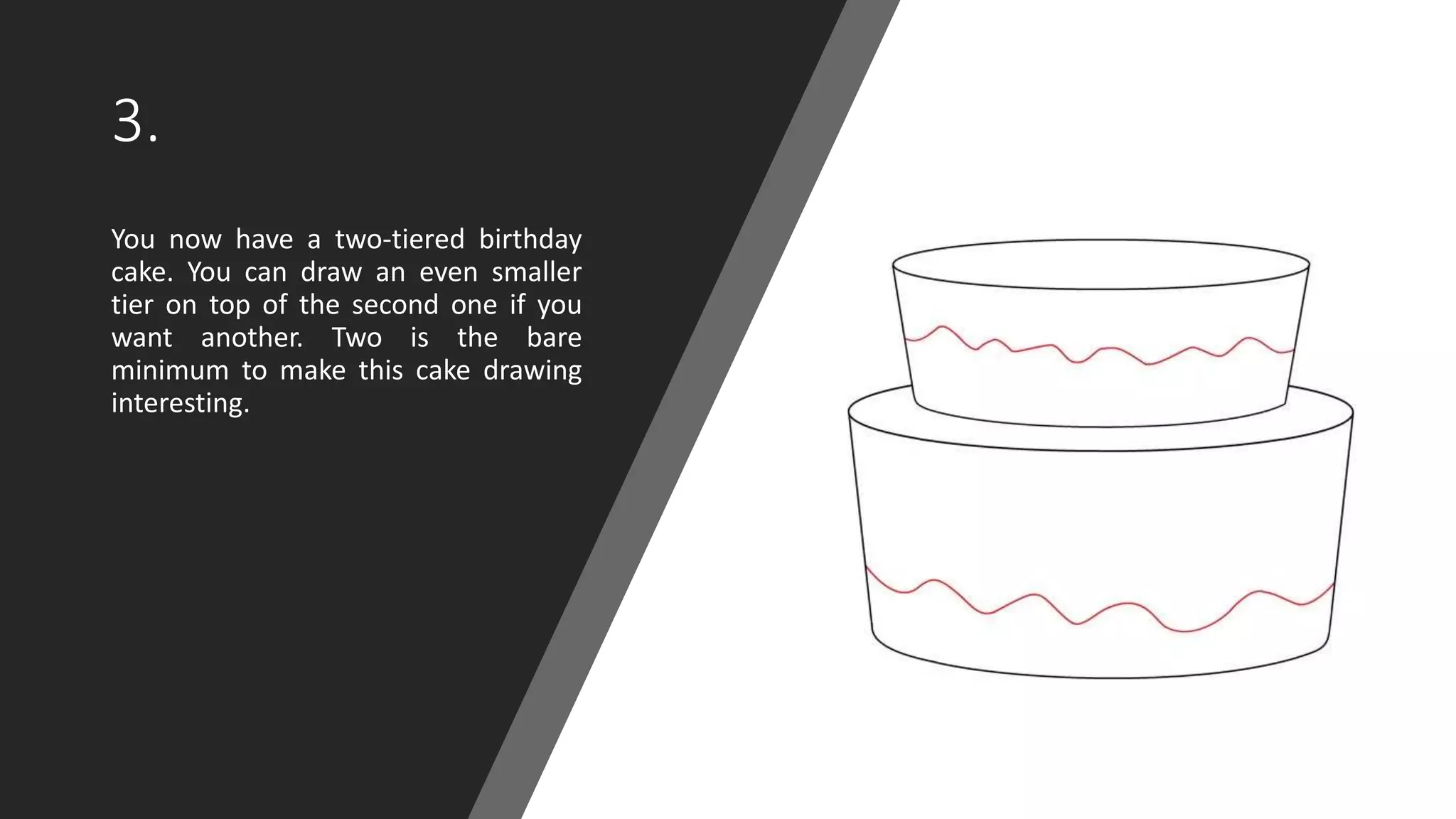 How To Draw a Birthday Cake | PPTX
