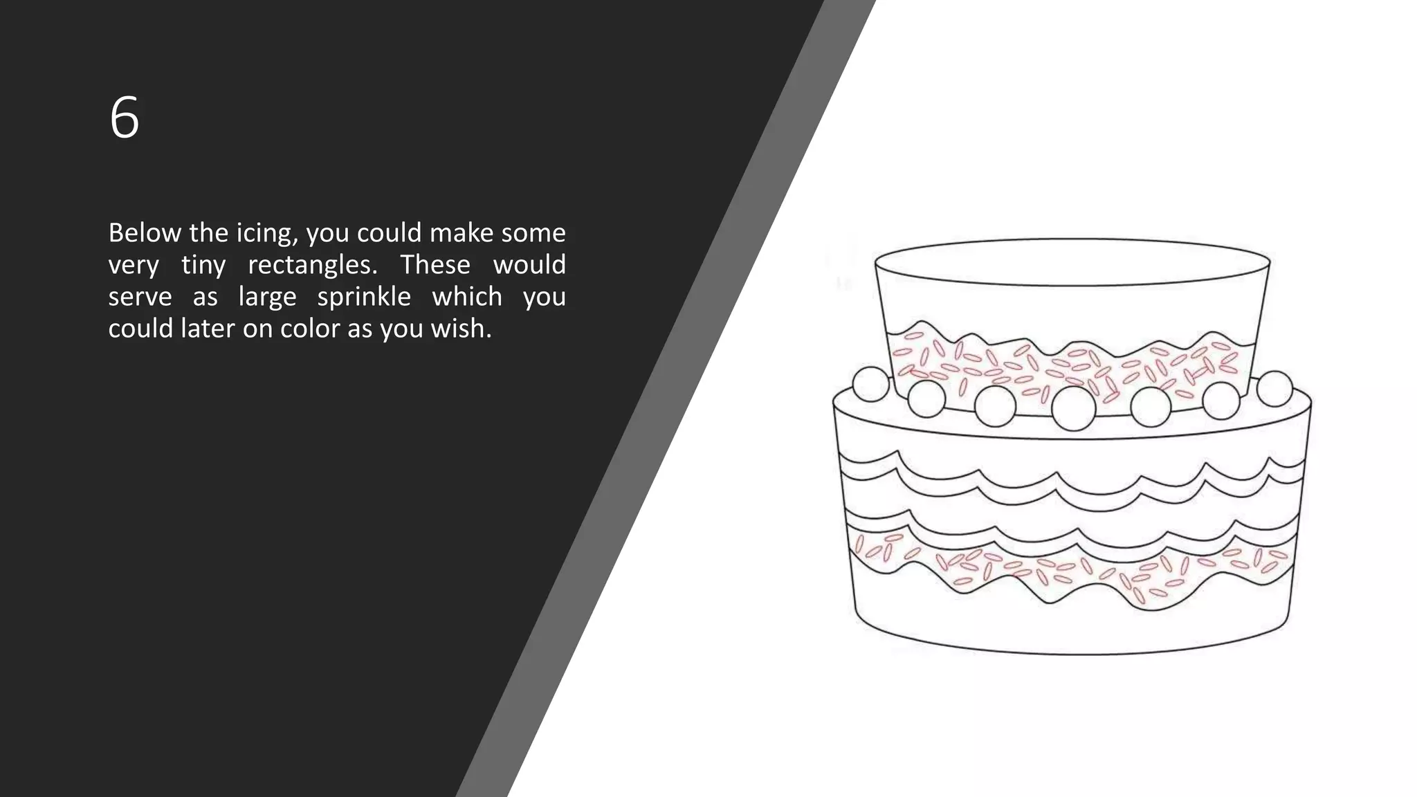 How To Draw a Birthday Cake | PPTX