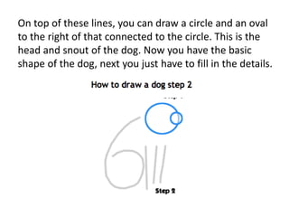 How to draw a dog | PPTX