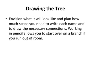How to draw a family tree | PPTX