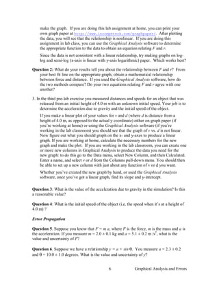 How to draw a good graph | PDF | Physics | Science