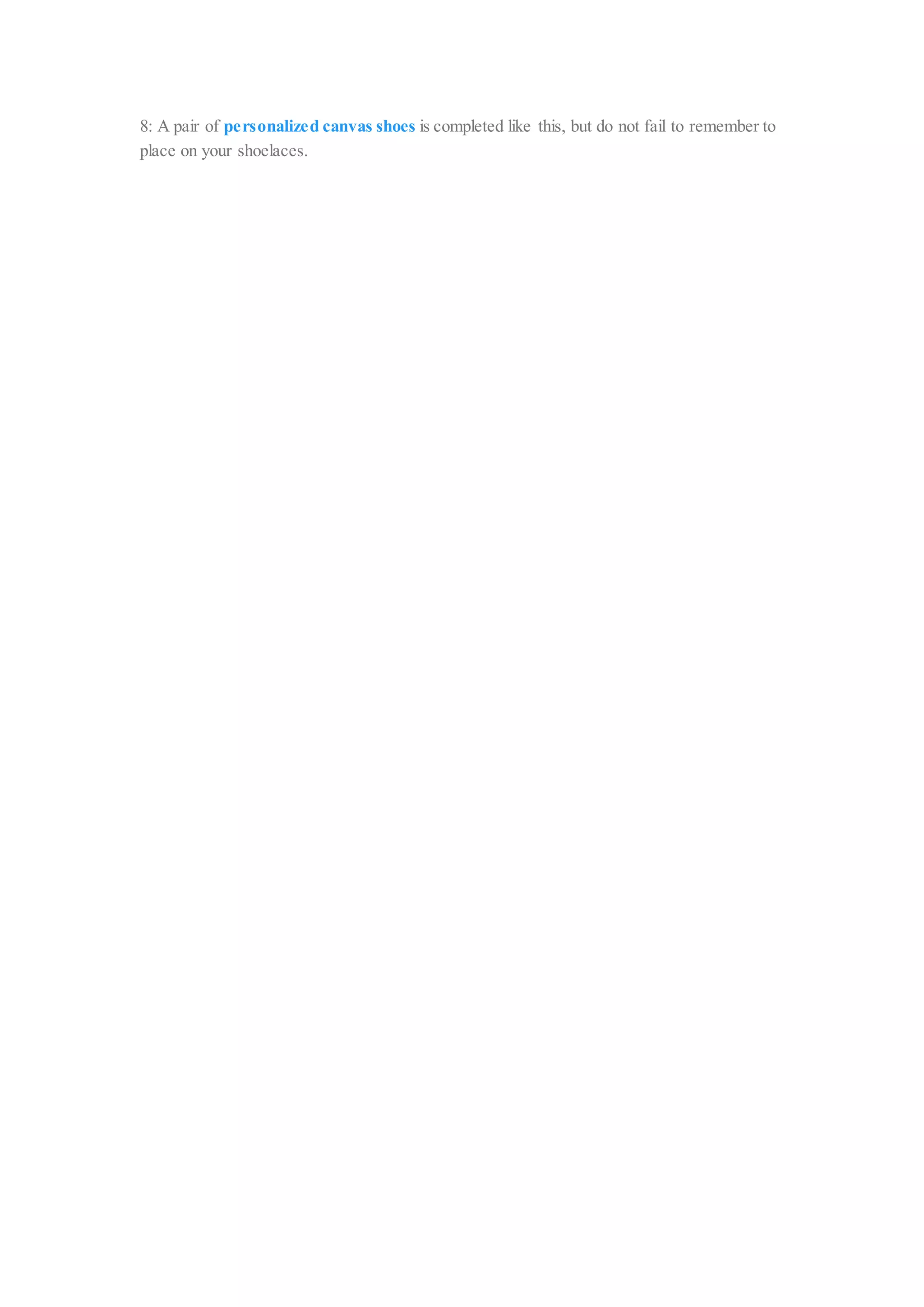 How to draw and make your personalized custom white shoes | PDF