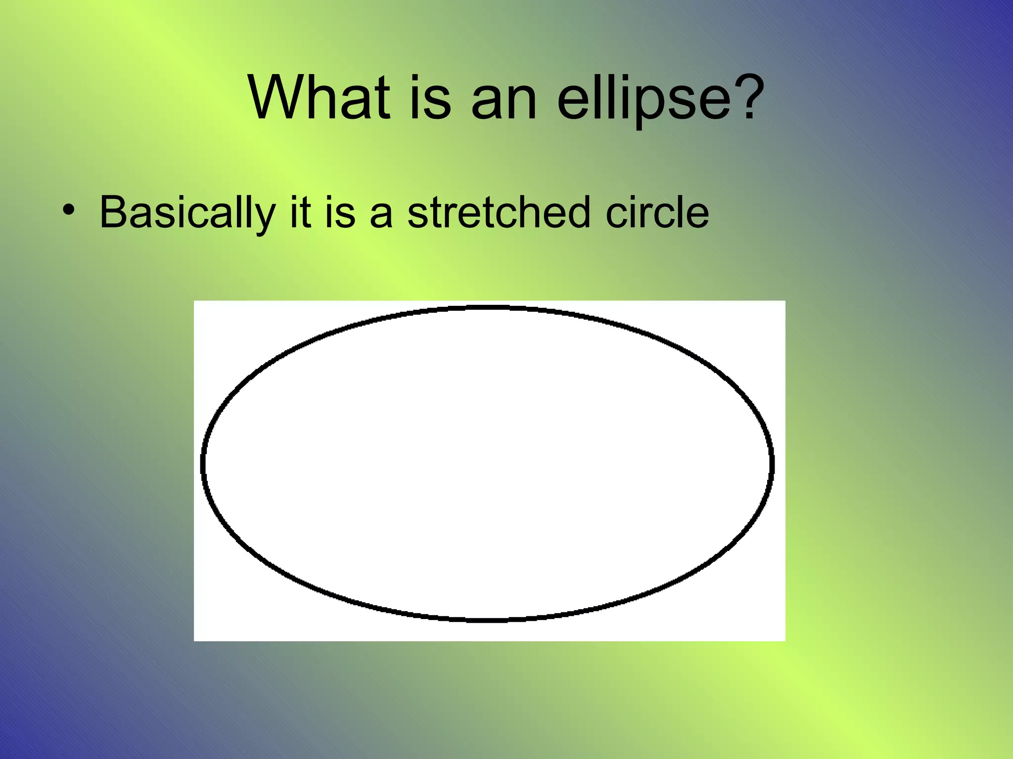 How to draw an ellipse | PPT