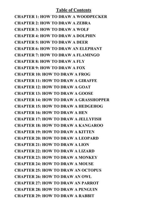 How To Draw Animals In Simple Steps: The Step By Step Guide To 32 ...