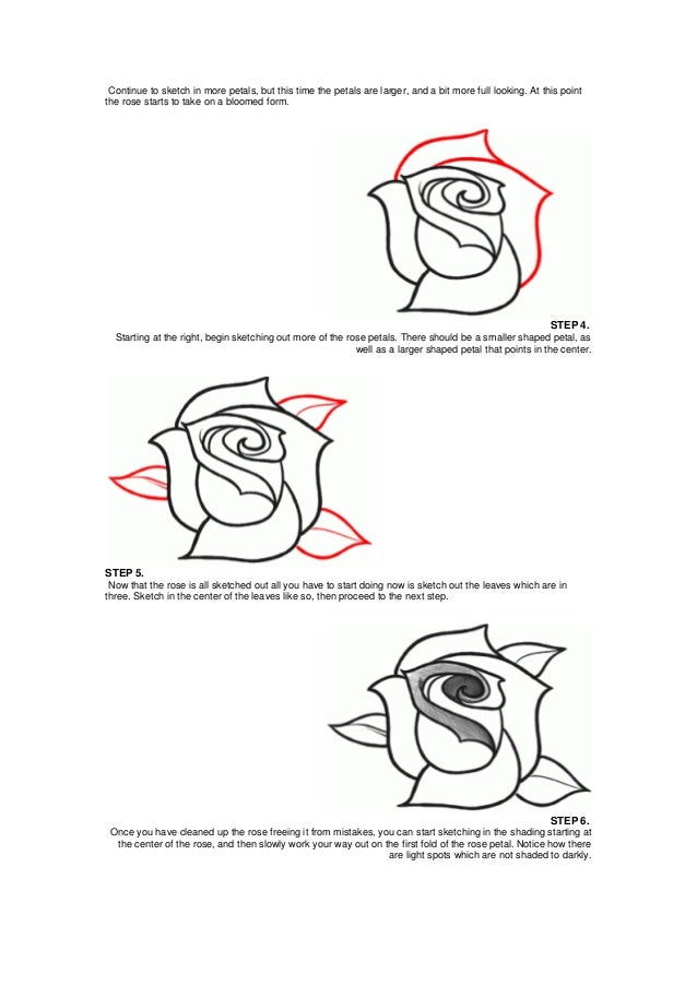 How to draw a rose
