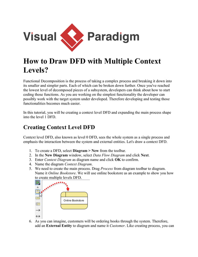 How to draw dfd with multiple context levels | PDF | Computing | Technology & Computing