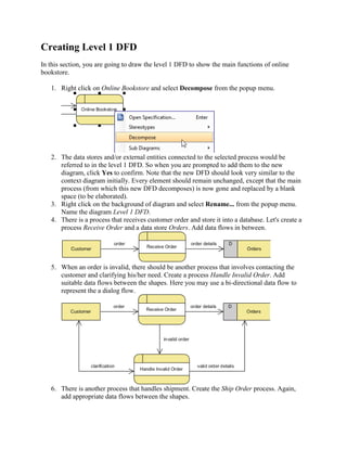 How to draw dfd with multiple context levels | PDF
