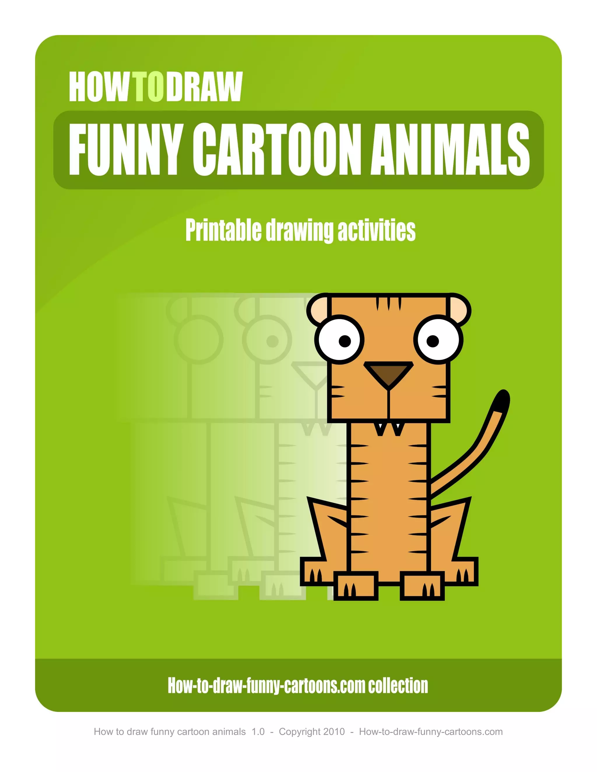 How to draw funny cartoon animals | PDF