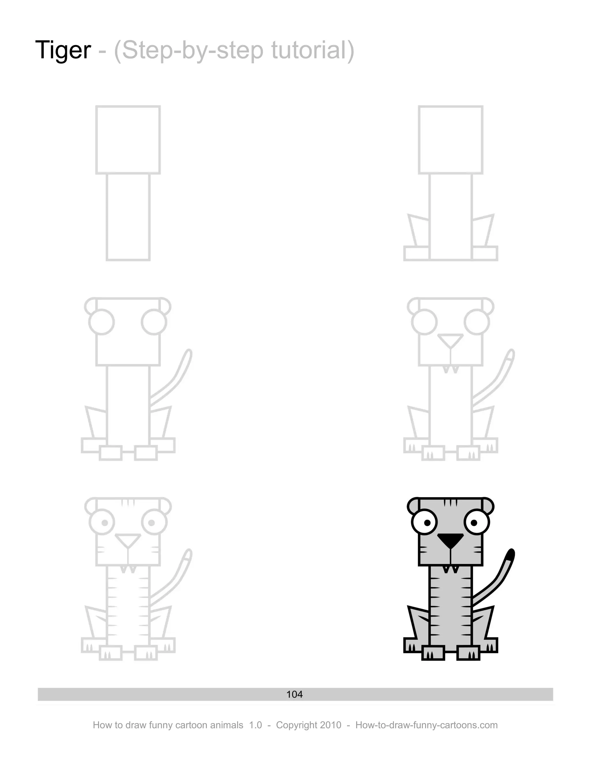 How to draw funny cartoon animals | PDF